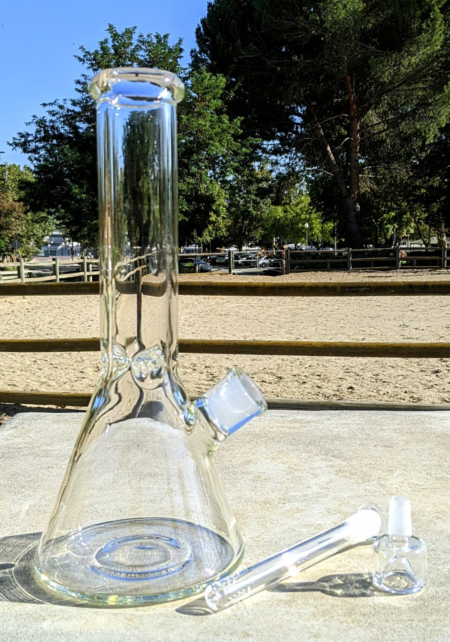 13" 7mm Premium Thick Heavy Glass Beaker Bong – Higher Education